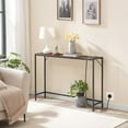 Console Table, Narrow Sofa Table, 43.3" Entrance Table with Power ...