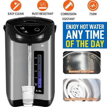 Costway Portable 5-Liter LCD Water Boiler and Warmer, Instant Heating ...