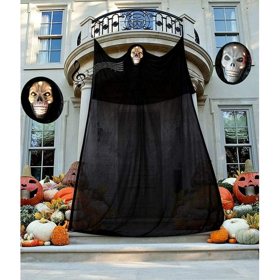 Hanging Ghost Halloween Animated Shaking Ghost Hanging Ghost Decoration ...