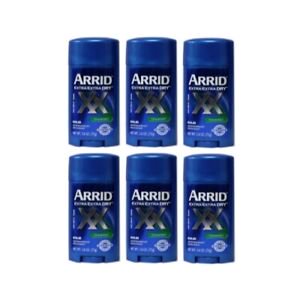 6 Pack Arrid Extra Extra Dry Unscented Solid Antiperspirant Deodorant 2 ...