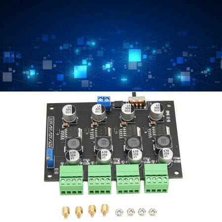 Multi Channel Power Supply Module, 3.3V 5V 12V ADJ PCB Board 4 LM 2596 ...