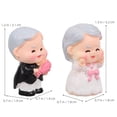 BESTYASH 1Set Assorted Color Wedding Couple Figurines Resin Cake ...