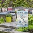 Blue Coastal Garden Flag 12x18 Inch Summer Beach Coral Starfish Vintage ...