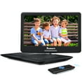 "NAVISKAUTO 17.9"" Rechargeable Portable DVD Player, 15.6'' Screen ...