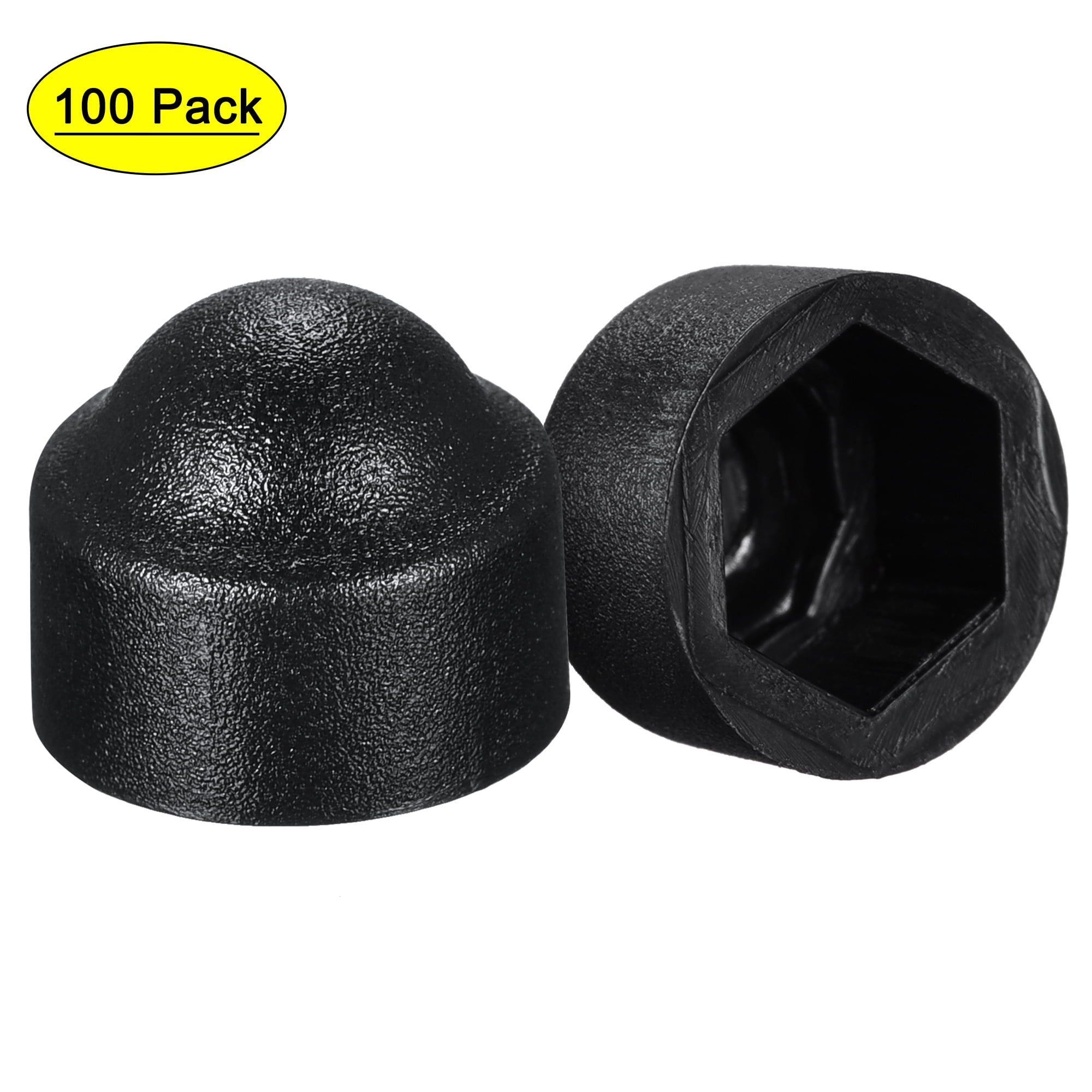Uxcell Plastic Dome Bolt Nut Protection Cap Covers, M5 / 8mm Hex Screw ...