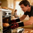 Jubipavy Oven Mitts A Pair Of Oven Mitts Heat-resistants Gloves For ...