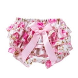 ATOGUTA Girls Shorts Ruffle Diaper Covers Cute Cotton Baby Girl ...