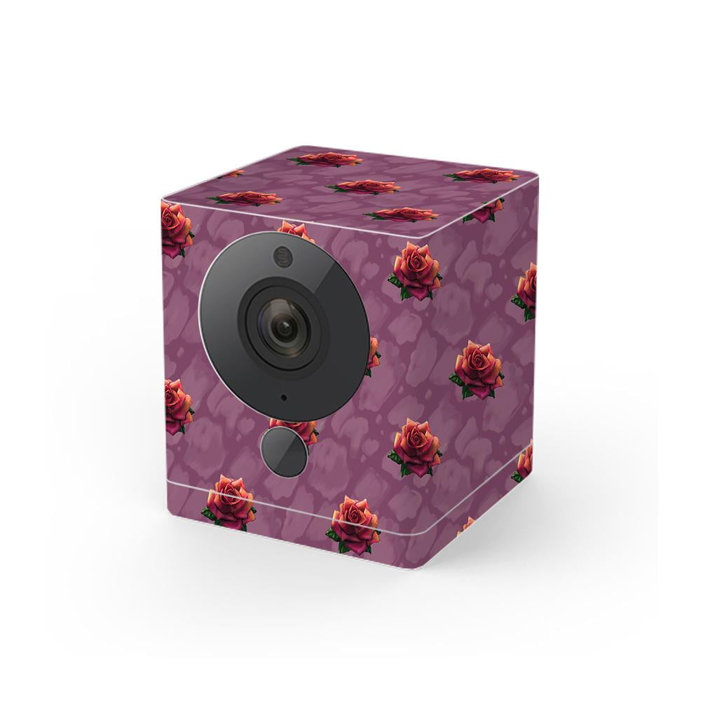 Skin Decal Wrap Compatible With Wyze Cam V2 Sticker Design Sunset Roses ...