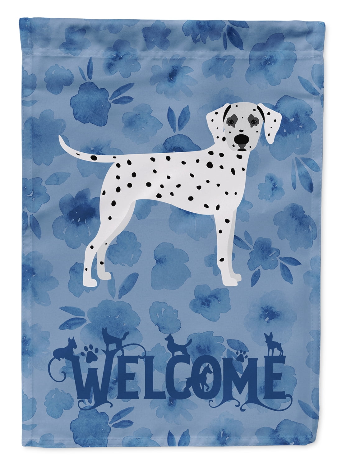 Dalmatian Welcome Flag Canvas House Size - Walmart.com - Walmart.com
