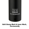 CASOMAN 1/2-Inch Drive, Extra Deep Socket (15/16"), CR-MO, SAE, 6-Point ...