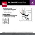 1-1/2 in. White Plastic Bullnose-Joint Sink Trap J-Bend - Walmart.com
