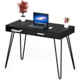 SHW Modern Home Office Study Desk, 40-inch with Drawer, Bedroom ...