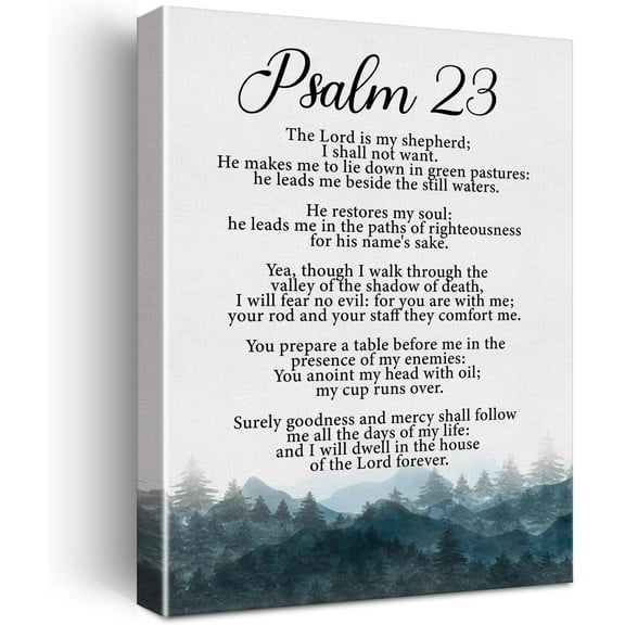 Christian Gold Foil Canvas Wall Art Motivational Be Strong and ...