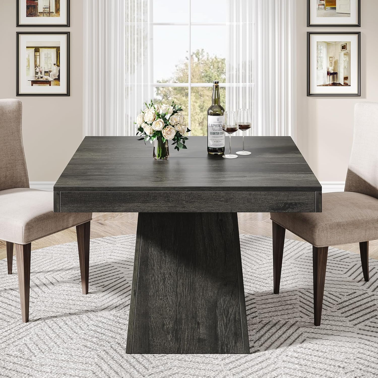 Click here for Tribesigns Square Dining Table For 4  31.5-Inch Ki... prices