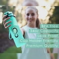 Live Infinitely Gym Water Bottle with Time Marker Fruit Infuser and ...