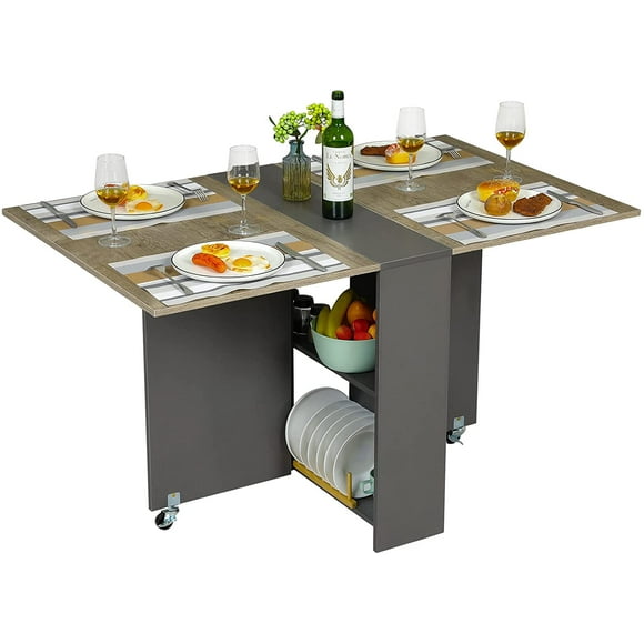 Drop Leaf Table Folding Chairs Stored Inside