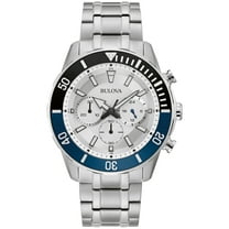 Bulova Men's Stainless Steel Chronograph Watch 98A257 - Walmart.com