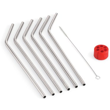 Modern Home Authentic 100% Solid Copper Moscow Mule Straws - Set of 4 ...