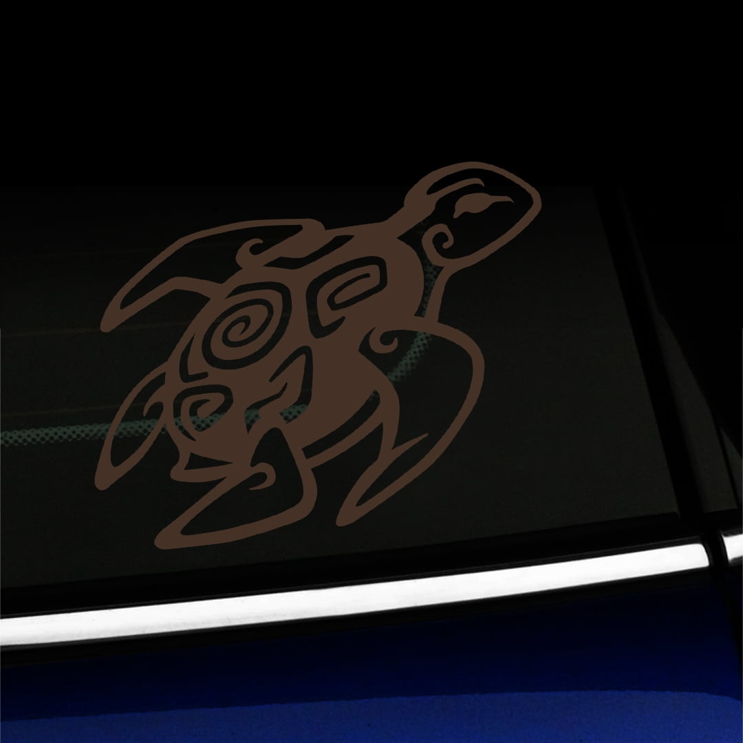 Sea Turtle - Vinyl Decal - Choose Color - [BROWN] - Walmart.com