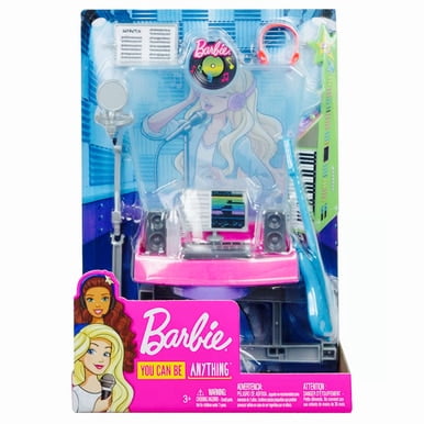 Pop Star Barbie's Recording Studio You Can Be Anything Accessory Set ...