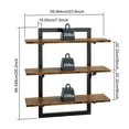 Xssm Wall Mounted Wooden Storage Shelf Display Stand Foldable Design ...