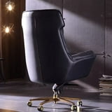 Kinnls Austin Upholstered & Ergonomic Office Chair, Rolling Swivel ...