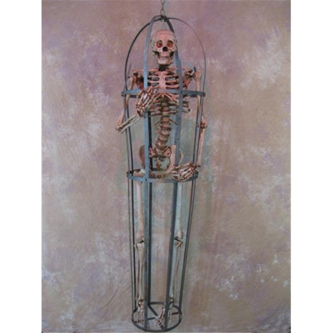 Iron Skeleton Cage With Aged Life-Size Skeleton - Walmart.com