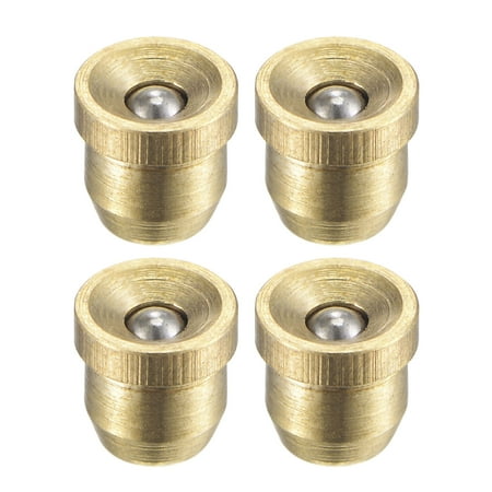 Uxcell 4mm Brass Push Button Flange Grease Oil Cup 4Pack | Walmart Canada