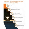 Luxor Solar Post Cap Light – Black 2 PK - Walmart.com