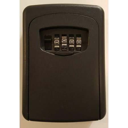 Key Storage Lock Box, Combination Lock Box, Wall Mounted Lock Box Black ...