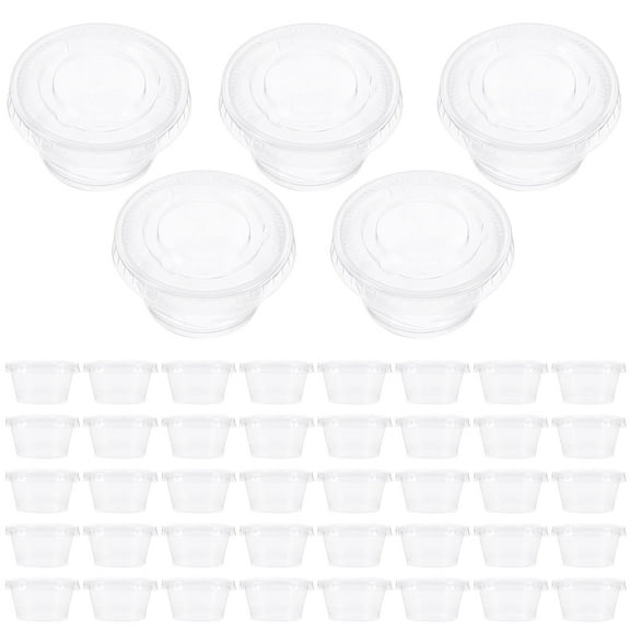 2 Oz Compostable Condiment Souffle Bagasse Cups [100 Pack] - Portion ...