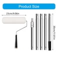 Paint Roller Extension Poles with 3 Brush Heads Stainless Steel ...