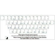 Farsi Keyboard Stickers - Labels - Overlays with White Characters for ...