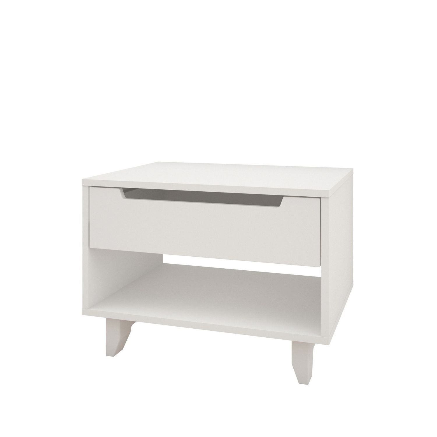 Click here for Nexera Aura 1-Drawer Night Stand  White 24-Inch prices