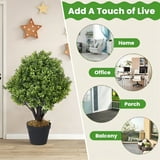 "Poetree 24"" UV Resistant, Realistic Artificial Boxwood Topiary Plant ...