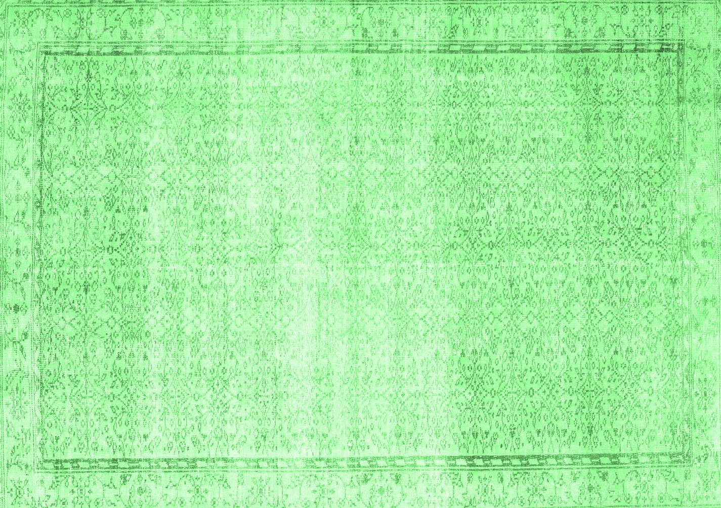 Ahgly Company Indoor Rectangle Abstract Emerald Green Contemporary Area ...