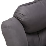 JOMEED Modern Fabric Lazy Accent Chair with Armrests & Side Pocket ...