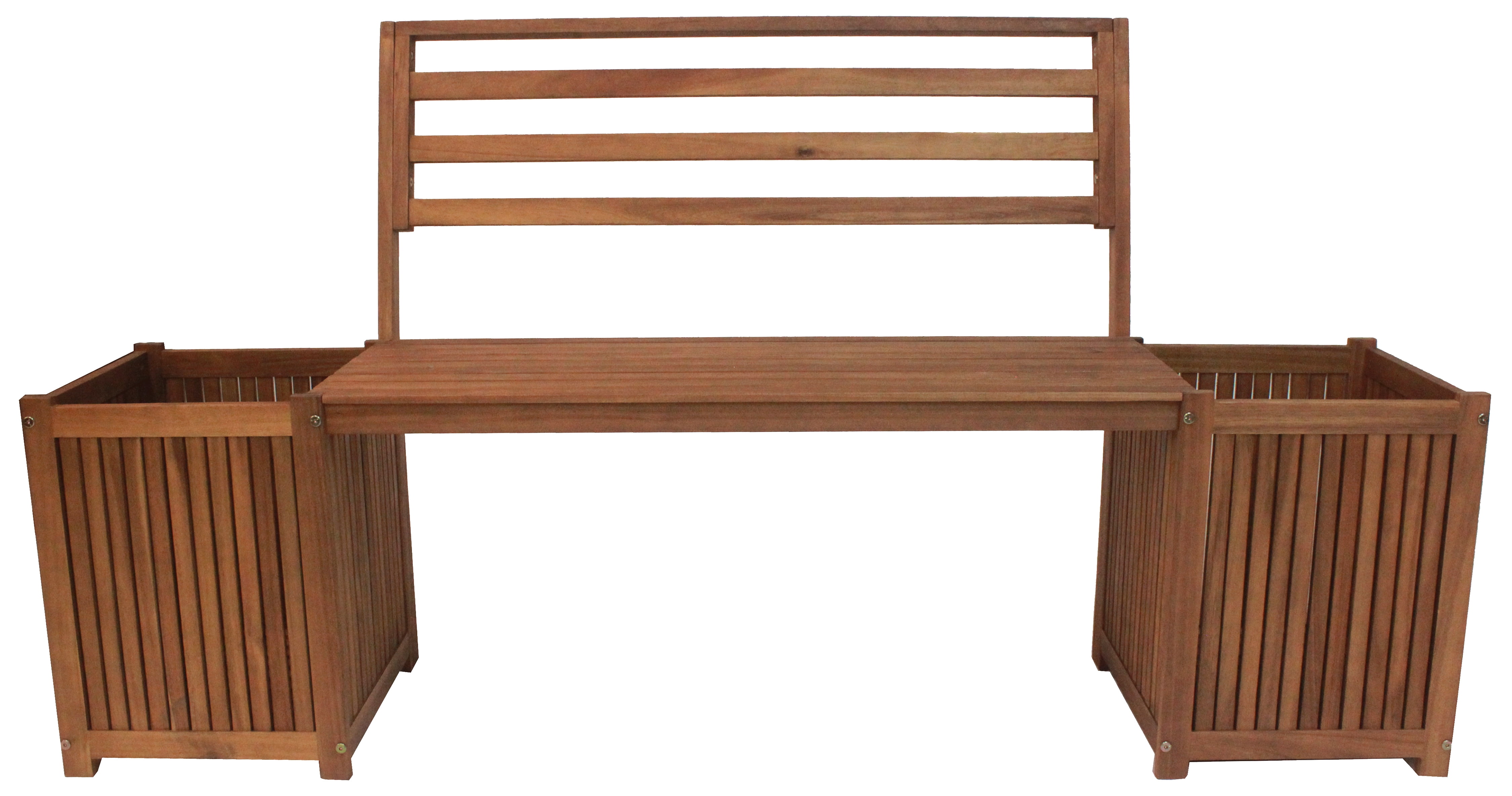 Leigh Country TX 36457 Sequoia Acacia Wood Planter Bench - Brown ...