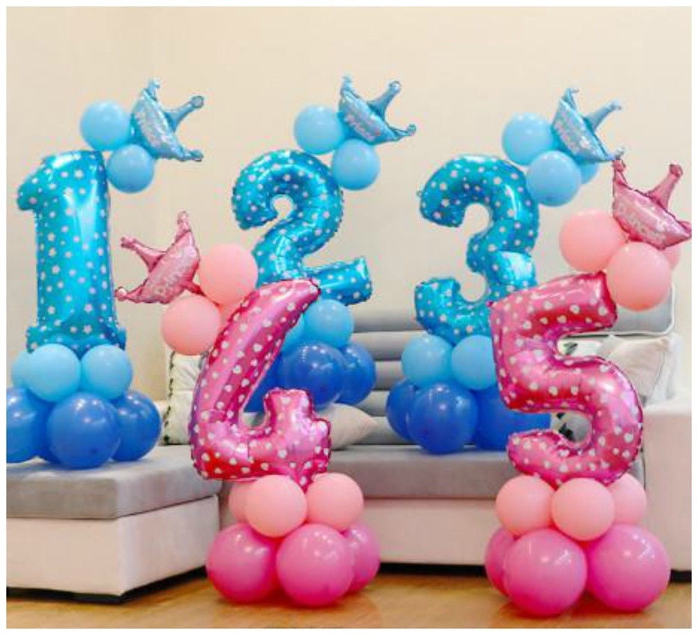 New 1PC Baby Children Kids birthday Balloon 0-9 Years Old Memorial day ...