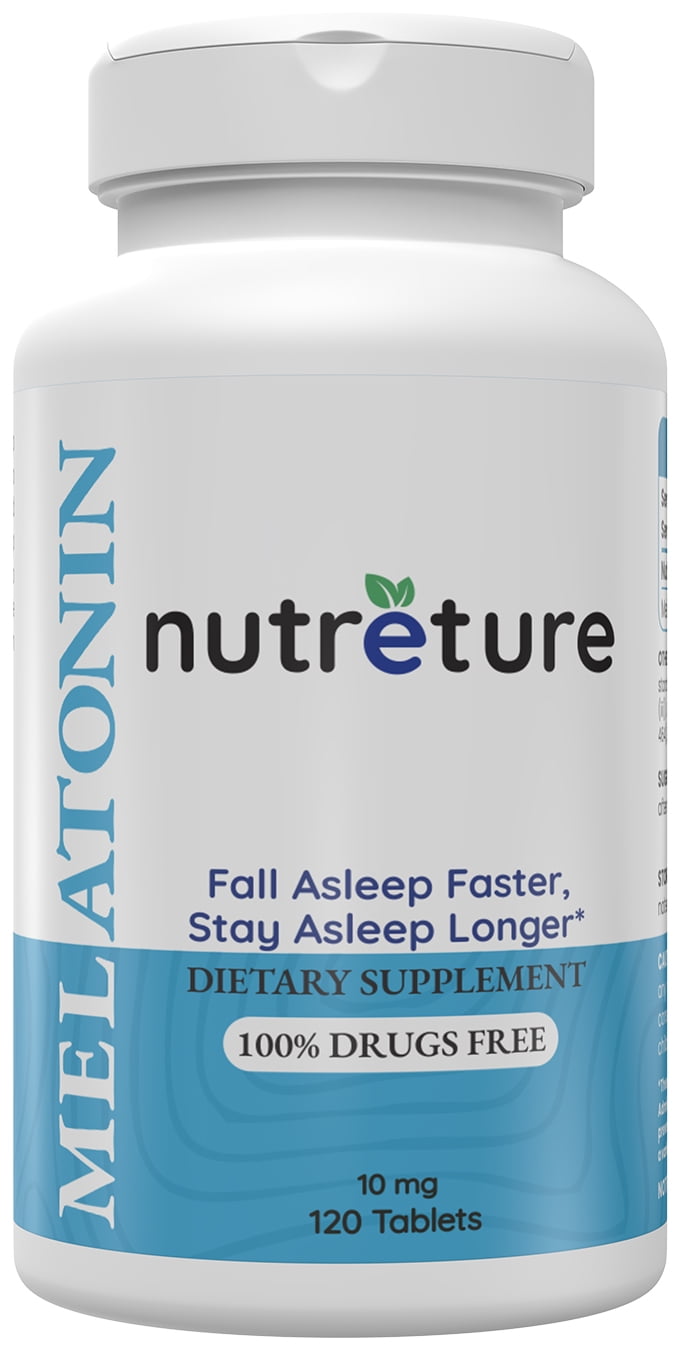 NUTRETURE melatonin 10mg 120 Tablets Sleep aids for Adults | melatonina ...
