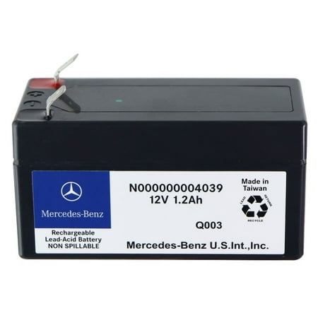 Mercedes-Benz Rechargeable 12V 1.2Ah Lead-Acid Battery (N000000004039 ...
