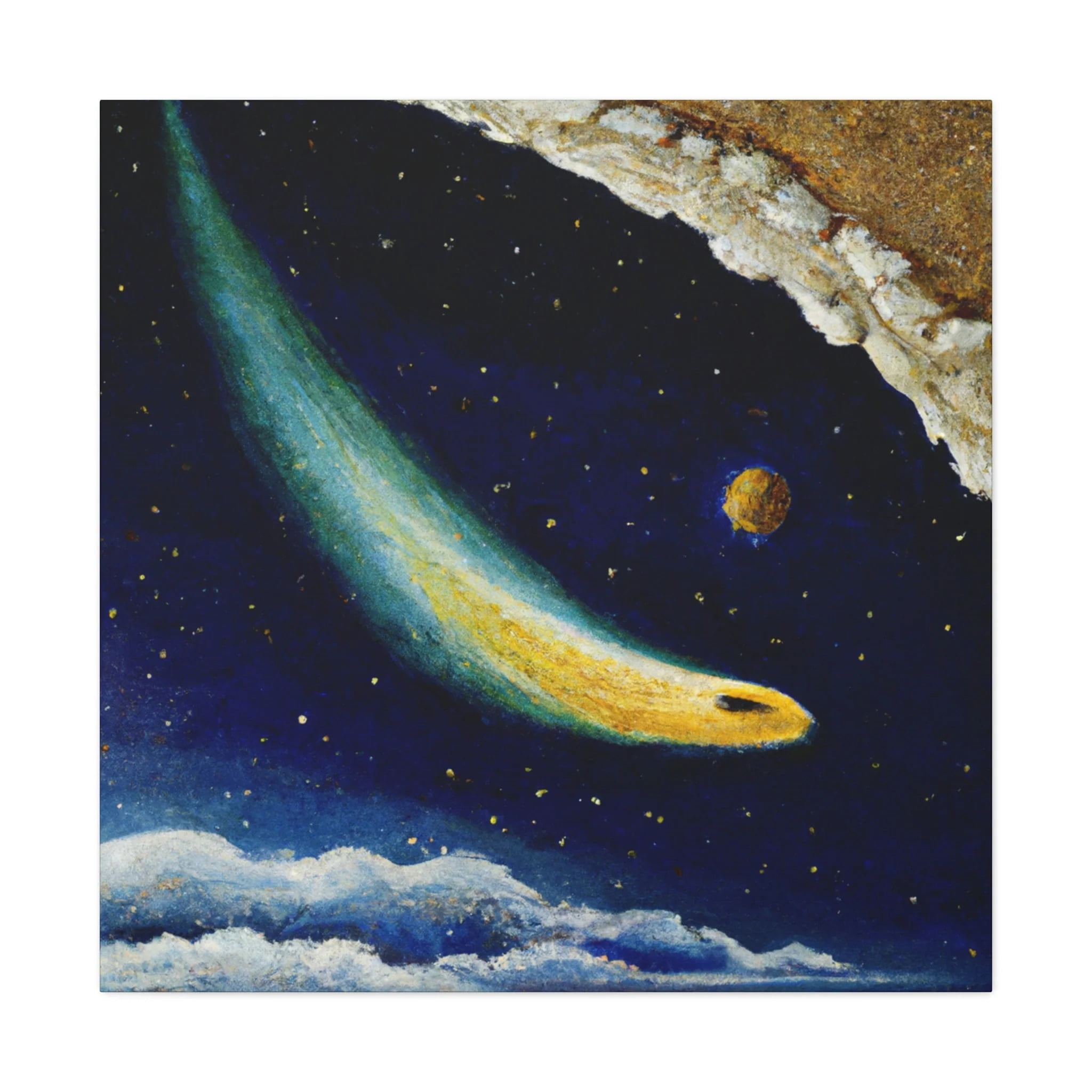 Comet's Starry Veil - Canvas - Walmart.com