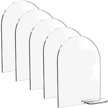 12 Pack Acrylic Sign Holder Gold Borders,4x6 Double Sided Clear Frame ...