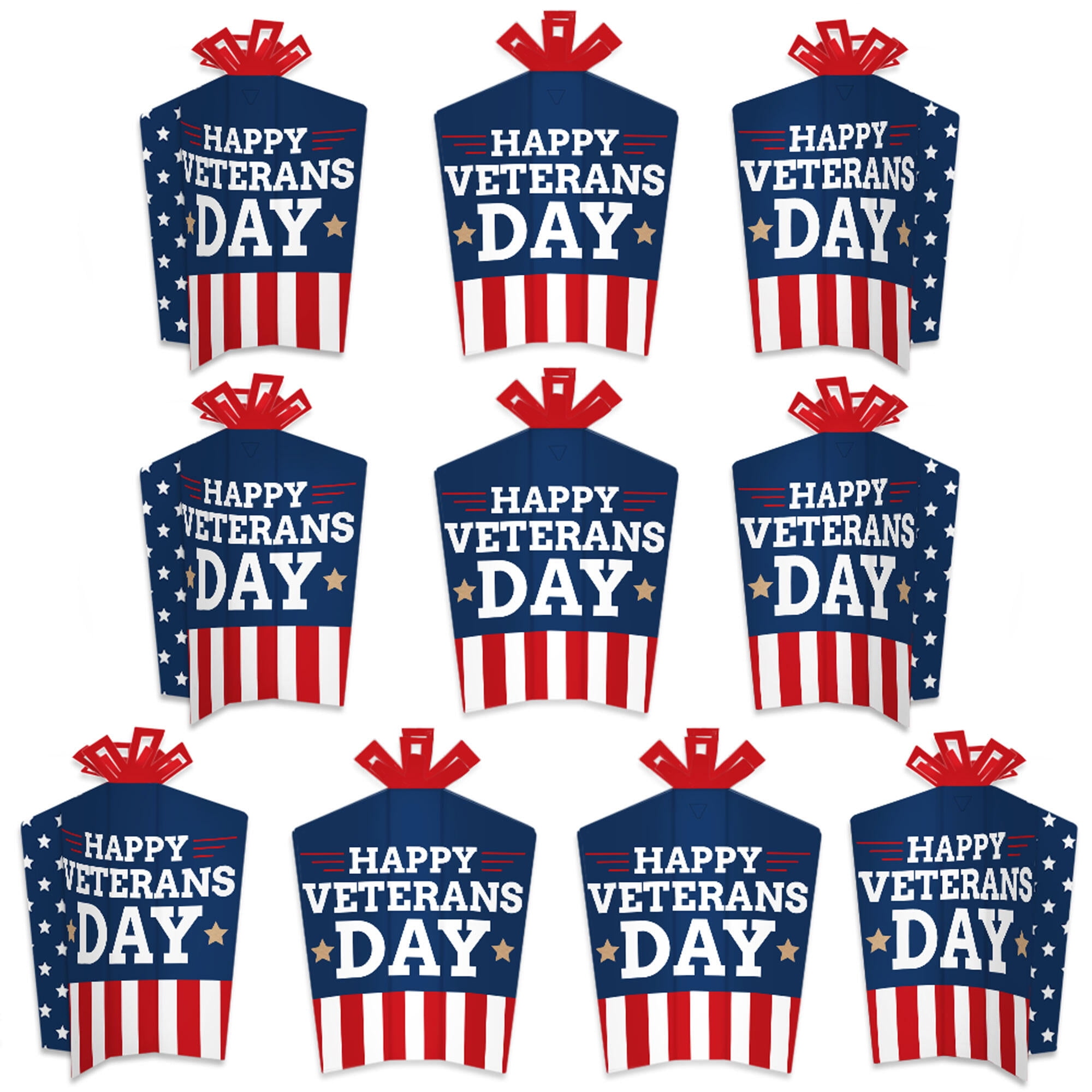 Big Dot of Happiness Happy Veterans Day - Table Decorations - Patriotic ...