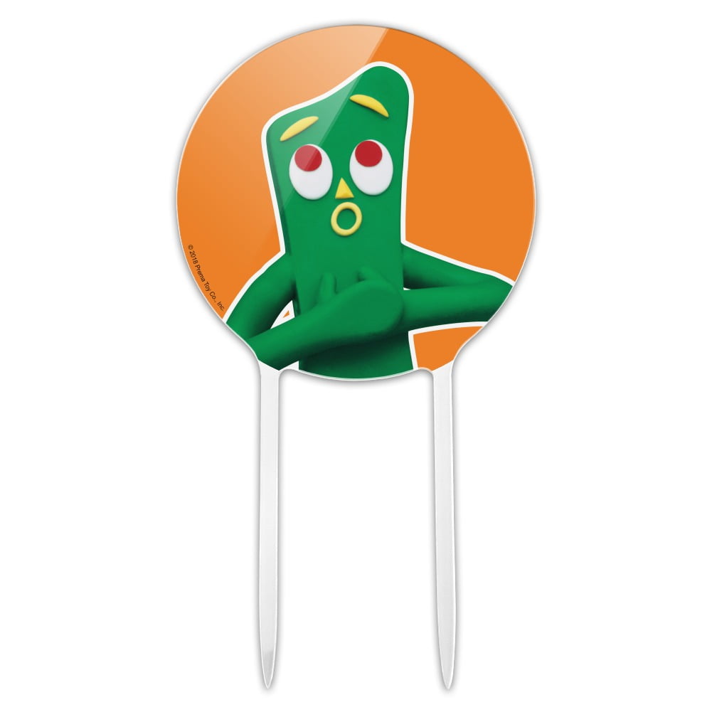 Acrylic Gumby Singing Clay Art Cake Topper Party Decoration for Wedding ...
