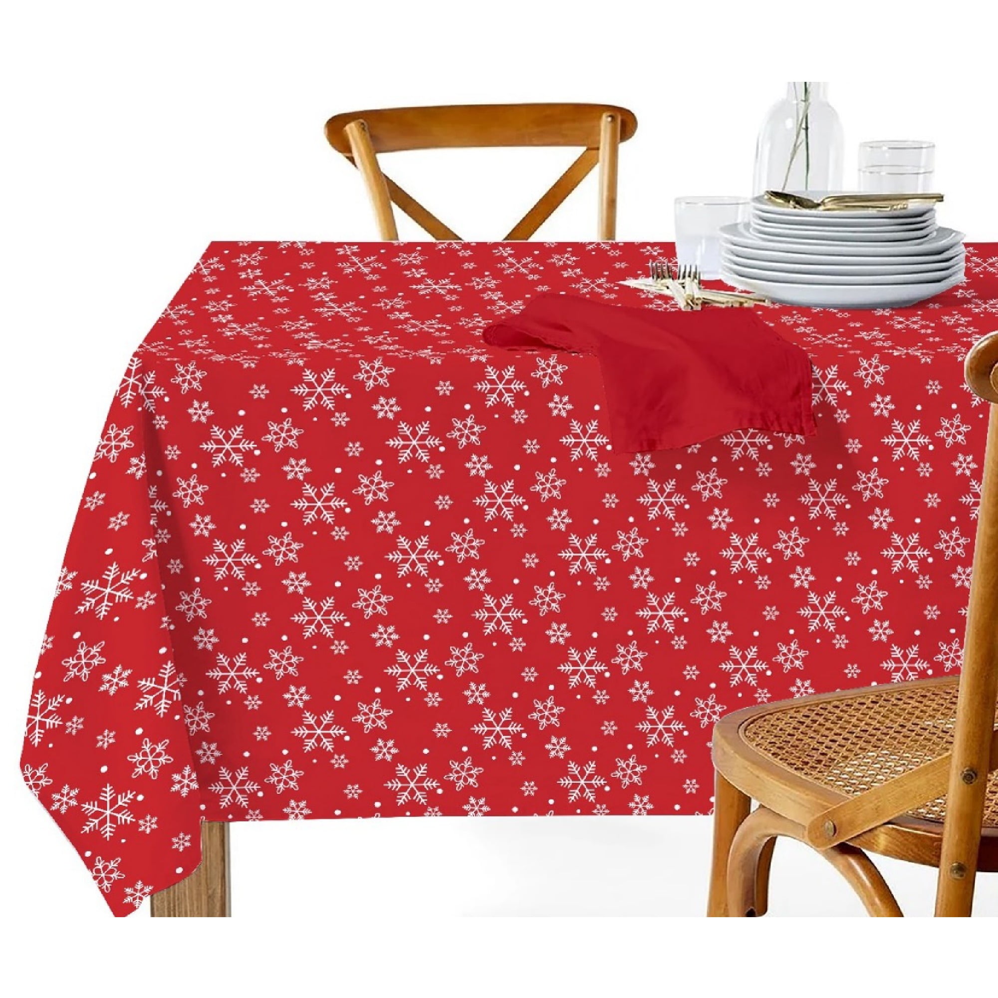 Click here for Ih Casadécor Cotton Table Cloth (52 X 72) (Snowfla... prices