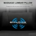 Gtracing Gaming Chair With Footrest And Ergonomic Lumbar Massage Pillow