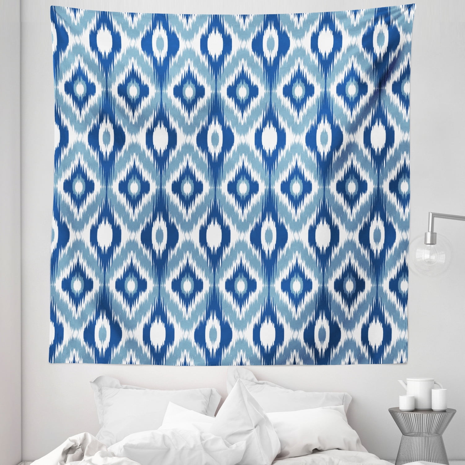 Dark Blue Tapestry, Old Design Regular Multi-Shaft Loom Uneven Twill ...