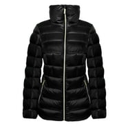 Michael Michael Kors Women's Chocolate Brown 3/4 Down Puffer Coat with Hood (S) - Walmart.com
