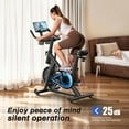 MERACH Indoor Stationary Exercise Bike with LED Monitor, Bluetooth and ...